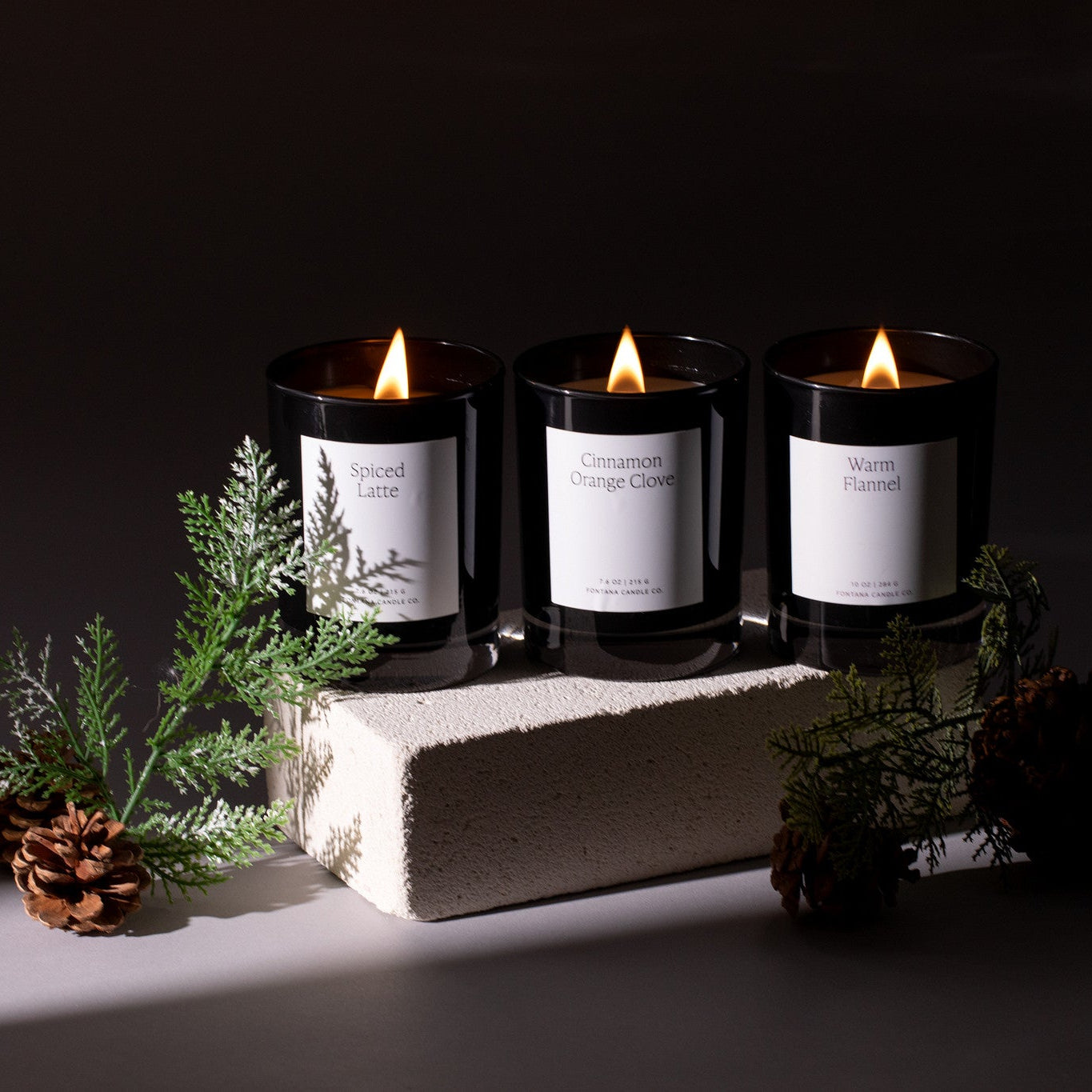 Noir Glass Candle Collection – Fontana Candle Co